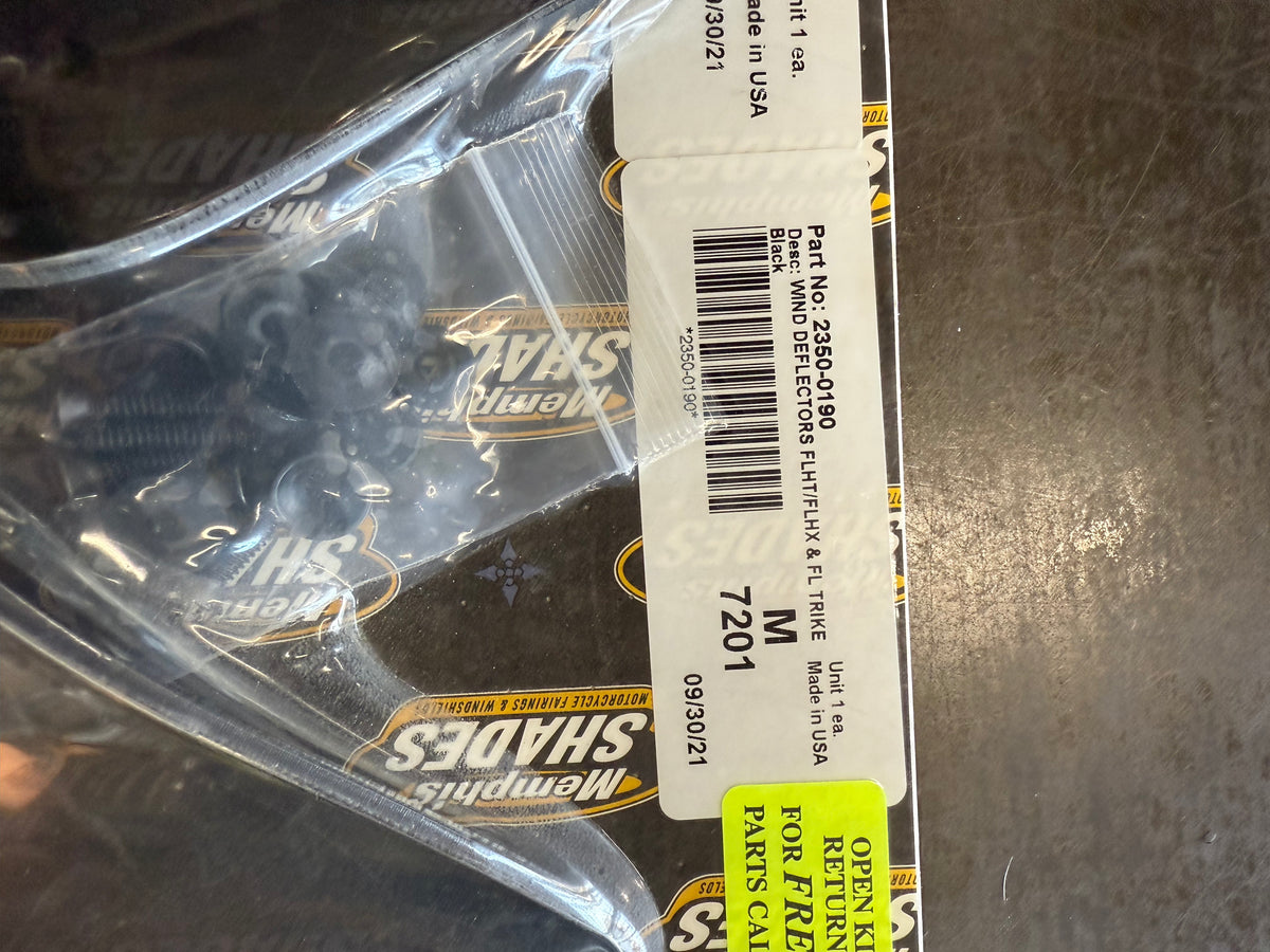 MEMPHIS SHADES - TOURING WIND DEFLECTORS - SMOKED - PN:2350-0190 - San ...