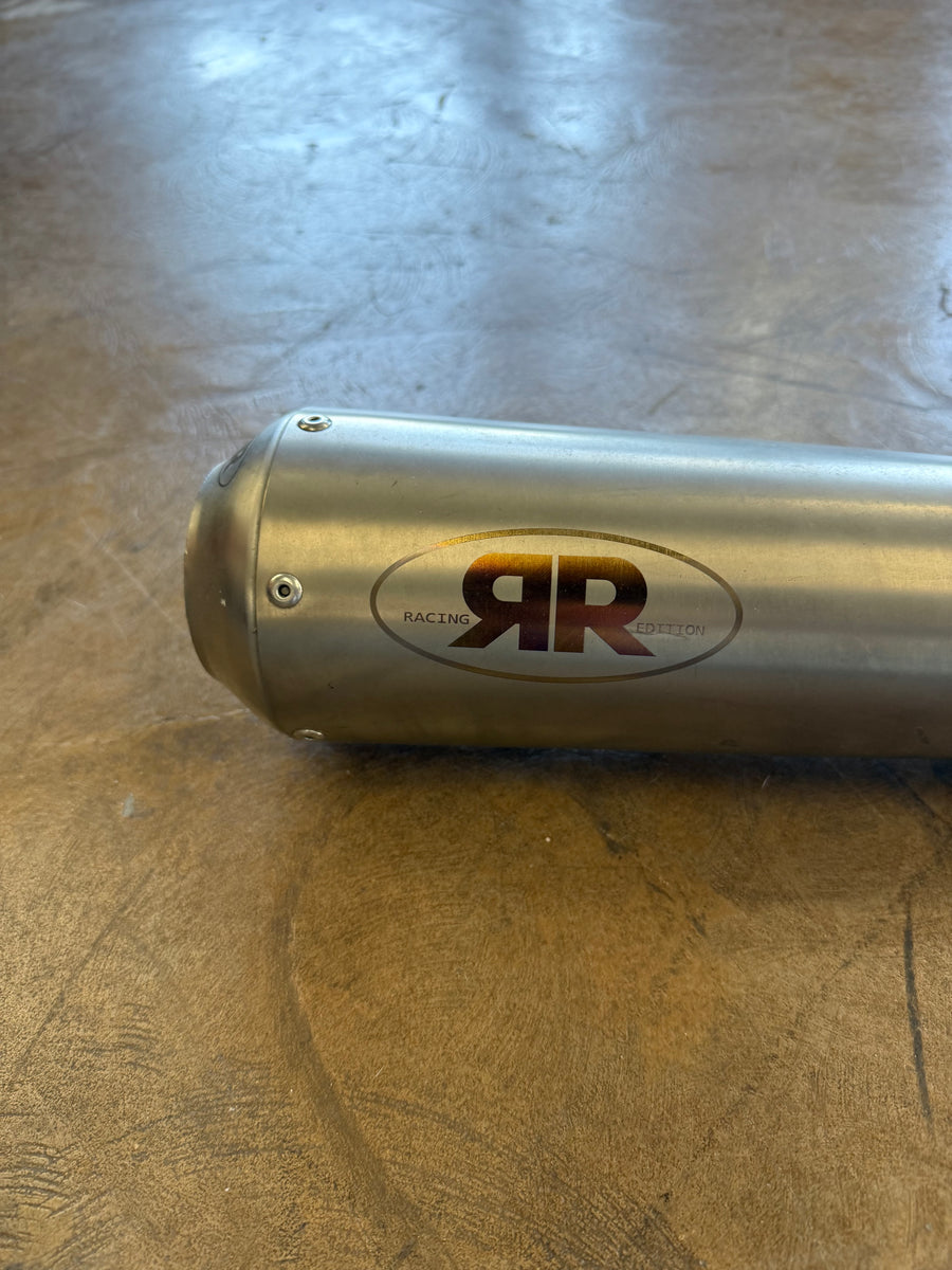 RED THUNDER TITANIUM FXR EXHAUST SYSTEM WITH CARBON FIBER HEAT SHIELDS ...