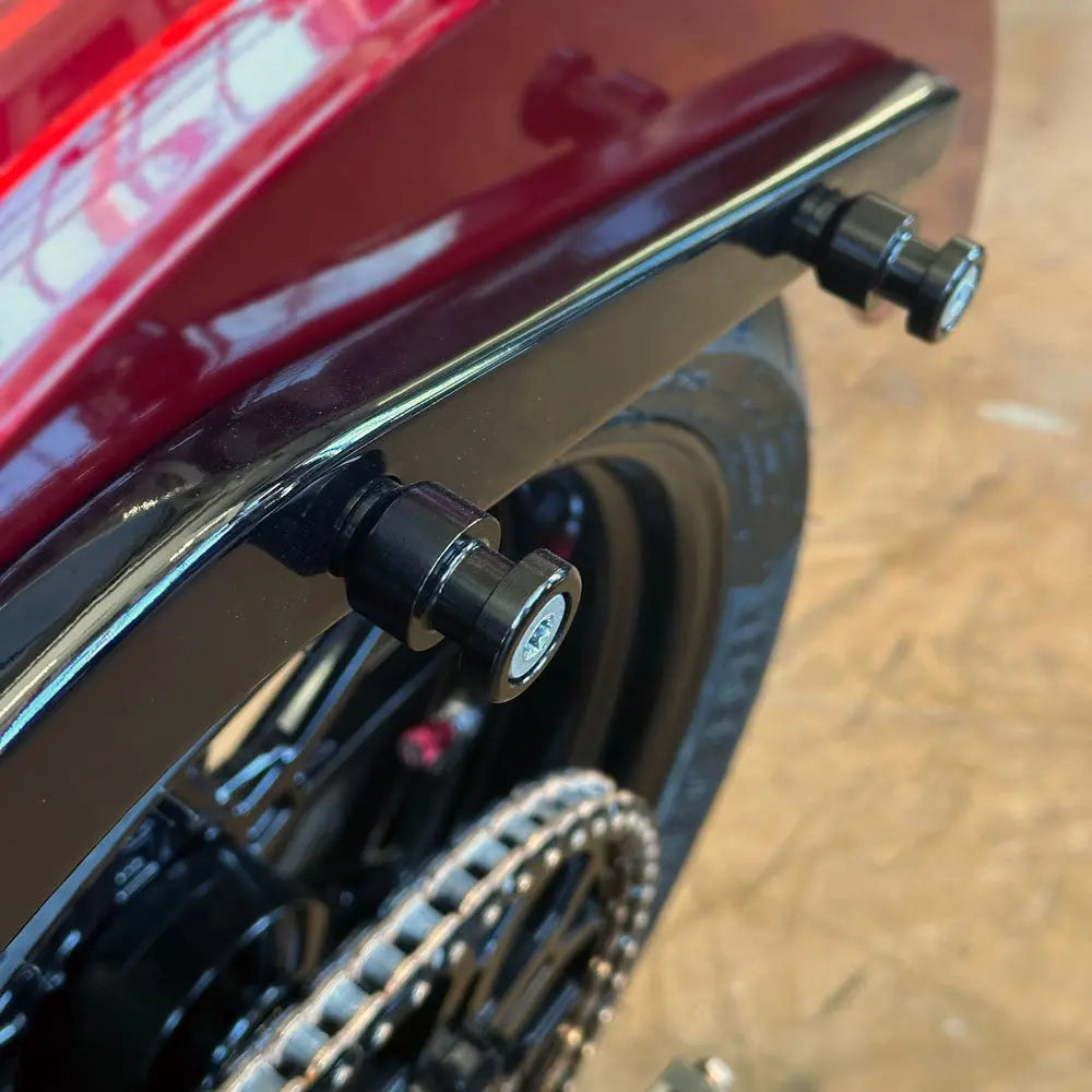 Softail Low Rider CNC Bag Mounts - San Diego Customs