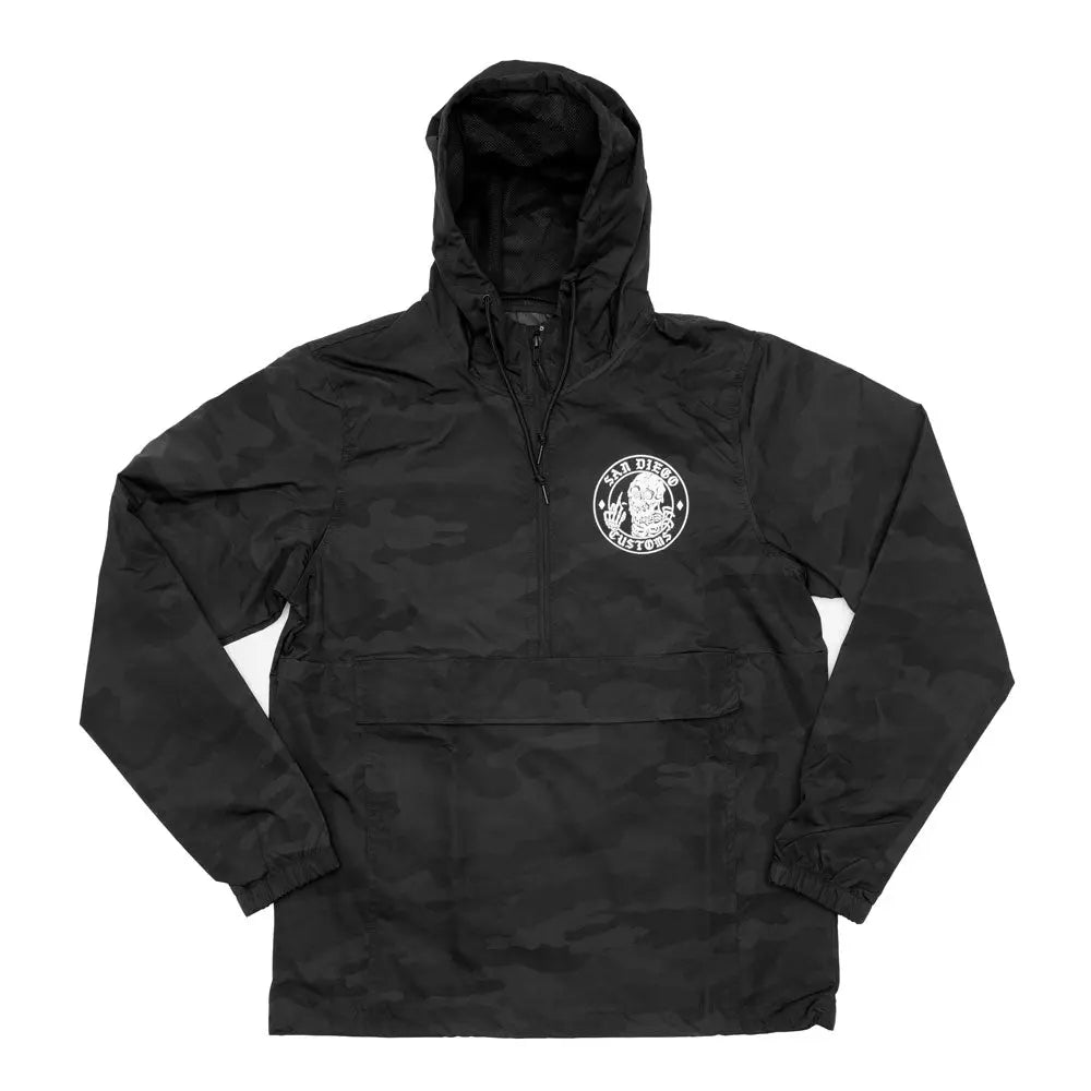 Skipper Windbreaker Anorak - Multicam Black - San Diego Customs